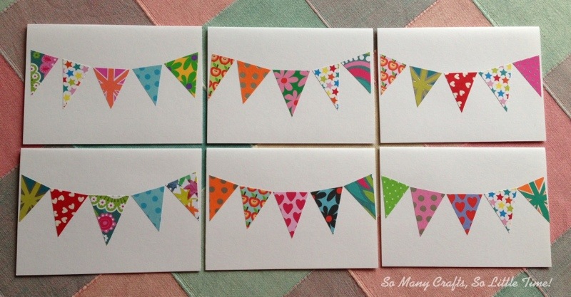Tutorial: How to make your own bunting cards - Hello! Hooray!