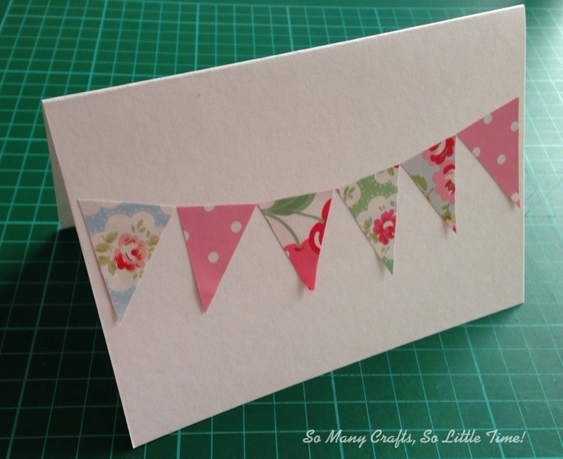 Tutorial: How to make your own bunting cards - Hello! Hooray!