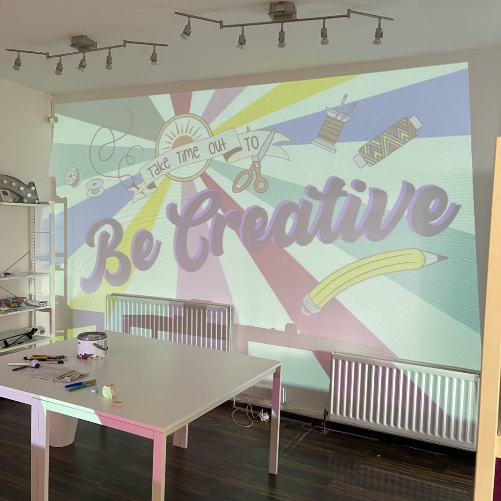 My Studio Dariolina mural - Hello! Hooray!