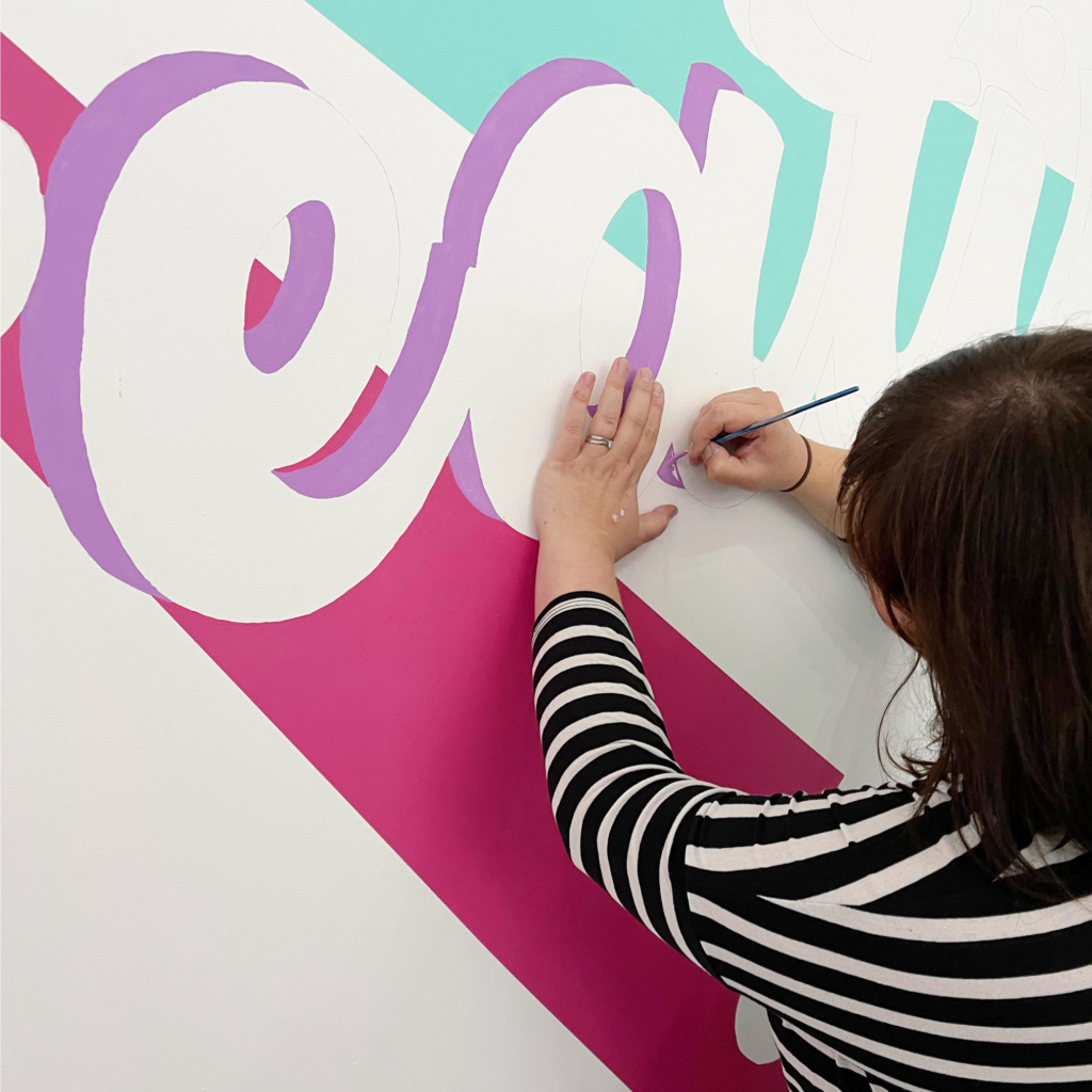 My Studio Dariolina mural - Hello! Hooray!